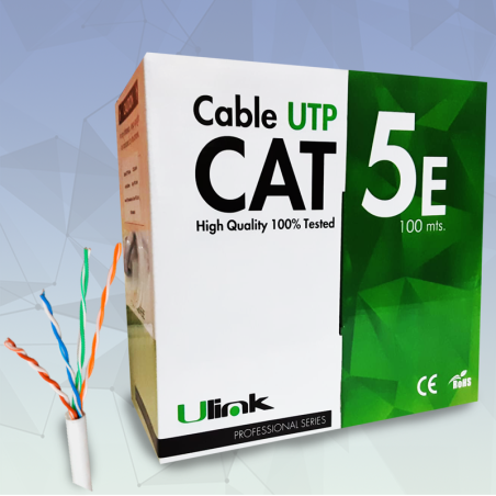 Cable UPT CAT5E caja de 100m Ulink